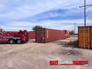 How to Move a Shipping Container - Heavy Equipment Transport